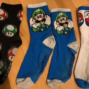 Nintendo | Accessories | With 25 Purchase 3 Youth Super Mario Socks ...